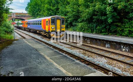 Elton & Orston Station on the Nottingham to Grantham line Stock Photo ...
