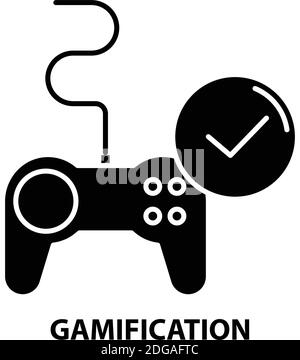 Gamification background. Gamification business concept achievement ...