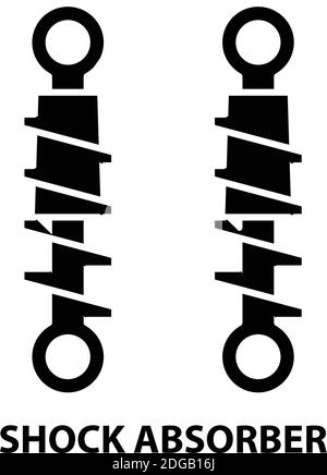 Shock absorber damper vehicle detail isolated realistic icon. Vector ...