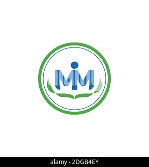 MIM letter symbol in a circle Stock Vector Image & Art - Alamy