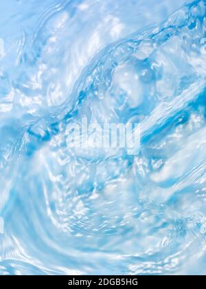 Painterly, tranquil, and meditative blue flowing water background Stock ...