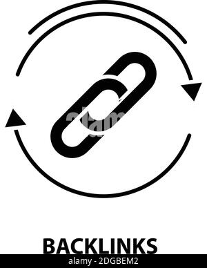 Backlinks icon. SEO optimization. Flat vector illustration Stock Vector ...