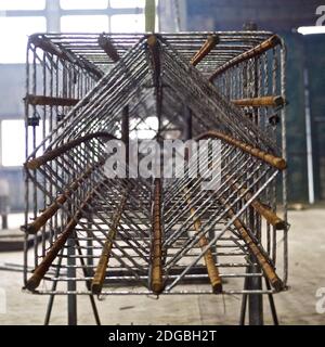 reinforcement for the production of reinforced concrete columns Stock ...