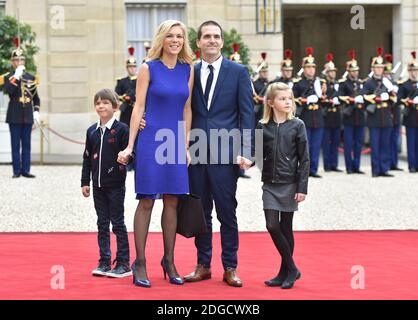 Laurence Auziere Jourdan, her husband Guillaume Jourdan and their ...