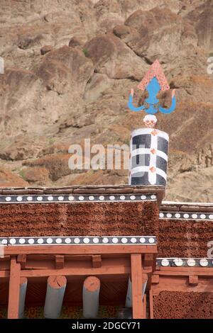 Hemis monastery roof, Ladakh, Hemis, India Stock Photo - Alamy