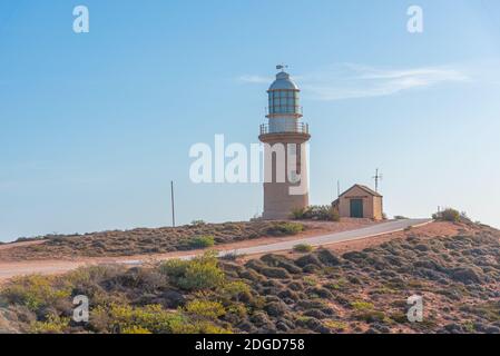Vlaming Head Lighthouse near Exmouth in the Cape Range National park ...