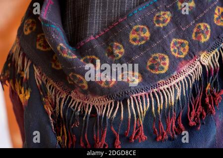 Indian woven textile, Ladakh, Jammu & Kashmir, India Stock Photo - Alamy