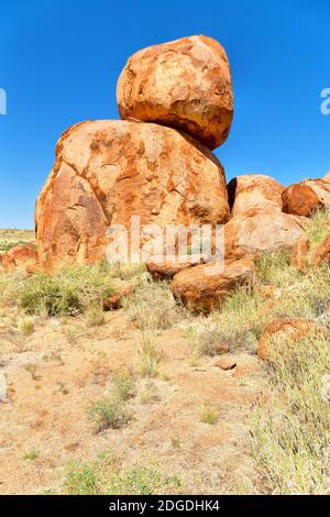in australia the rocks of devil s marble in the northern territory ...