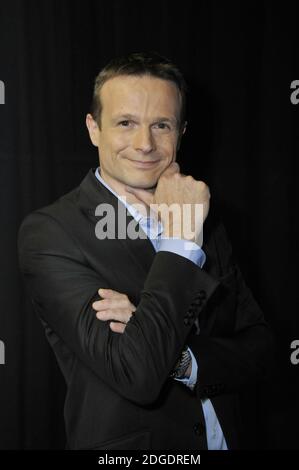 Loic Riviere, Monsieur Meteo de BFMTV pose dans les locaux de BFM/RMC a ...