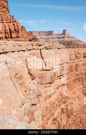Red rock edge on the North Sea, Helgoland, Schleswig-Holstein, Germany ...