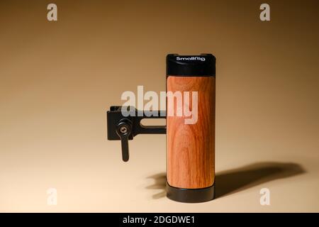 Small rig side handle accessories for DSLR or Mirrorless camera Stock ...