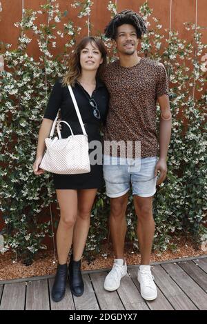 Dounia Caesens in the Roland-Garros Stadium VIP Village during the ...