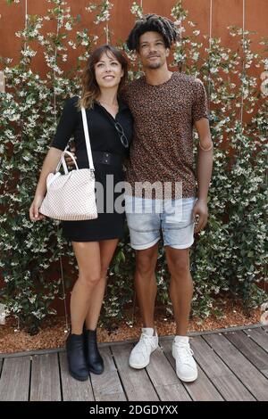 Dounia Caesens in the Roland-Garros Stadium VIP Village during the ...