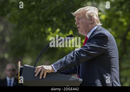 US President Donald J. Trump announces the completion of the Lincoln ...