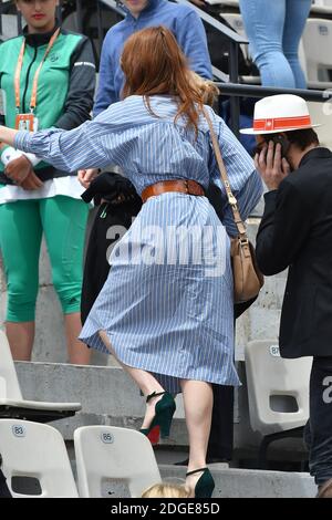 Elodie Frege attends the Roland Garros 2025 tournament on May 30, 2025 ...