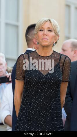 Brigitte Macron and Maria Clemencia Rodriguez de Santos. Colombian ...
