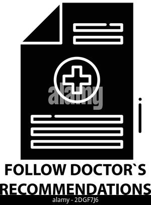 Doctor's appointment black icon, vector sign on isolated background ...