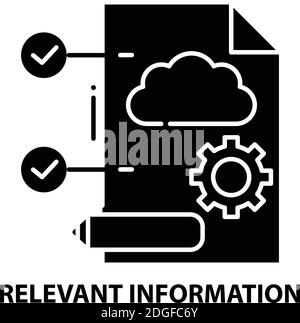 significance icon, black vector sign with editable strokes, concept ...