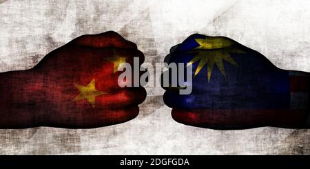 China vs Malaysia Political Conflict and Disputes Concept Stock Photo ...