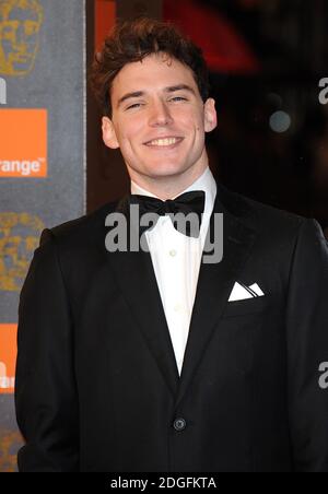 Sam Claflin arriving at the 2011 Orange British Academy Film Awards at ...