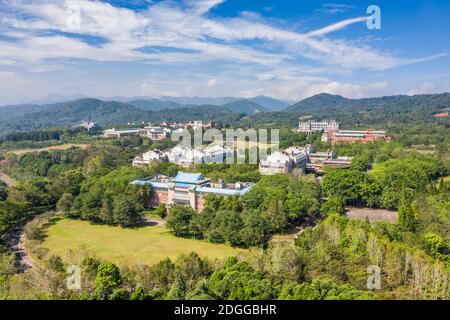 Aerial view of National Chi Nan University Stock Photo - Alamy