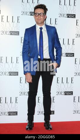 Nick Grimshaw arriving at The Elle Style Awards 2012, The Savoy Hotel ...