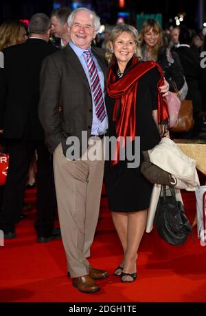 Johnny Ball and wife arriving at the premiere of Nativity 2, Empire ...