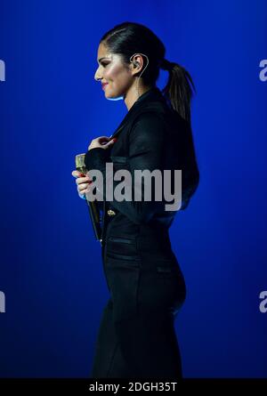 Cheryl Cole on stage during the 2011 Brit Awards at the O2 Arena ...