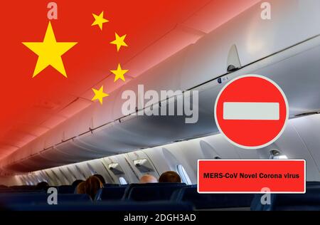 MERS-CoV chinese infection Novel Corona virus, airplane Stock Photo - Alamy