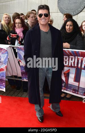 Simon Cowell arriving at the ICC in Birmingham for the Britains Got ...
