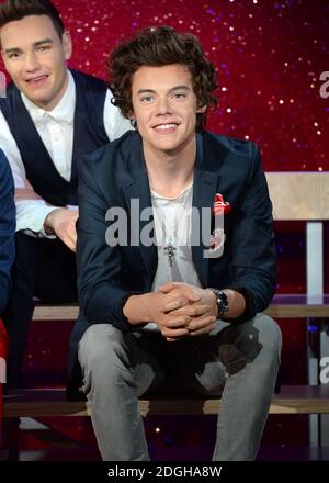 Harry Styles One Direction band members arriving at the X Factor studio ...