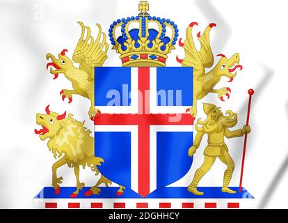 National coat of arms of Iceland Stock Photo - Alamy