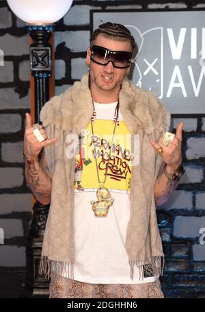 Riff Raff arriving at the MTV Video Music Awards 2013, The Barclay ...