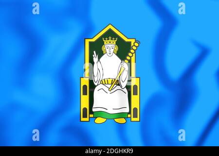 Flag of Mide, Ireland. Close Up Stock Photo - Alamy