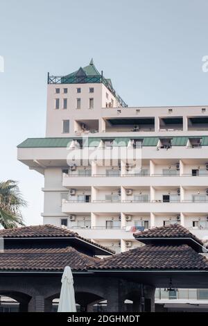 Multi-storey houses of a resort town on the seashore Stock Photo - Alamy