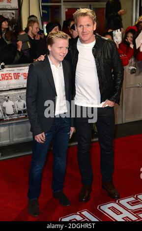 Jack Scott Ramsey and Gordon Ramsey arriving at the World Premiere of ...