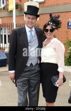 Peter Jones and wife at Ladies Day, Royal Ascot 2014, Ascot Racecourse ...