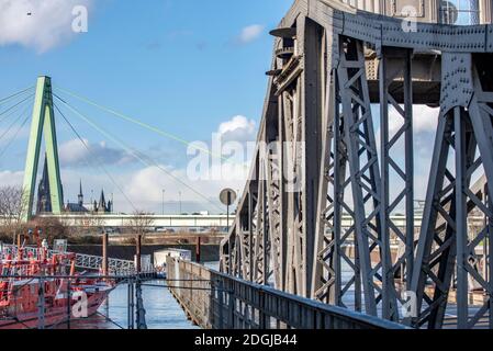 Engine house of the Deutz swing bridge Stock Photo - Alamy
