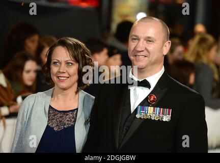Stu Pearson and wife arriving at the Kajaki The True Story Premiere ...