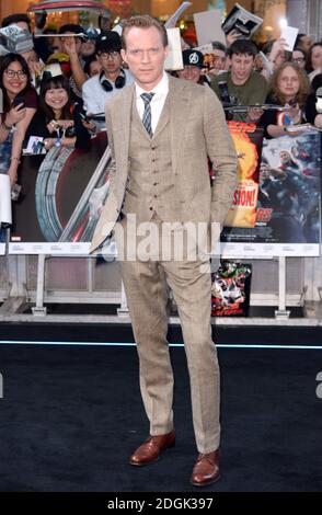 Paul Bettany arriving for the Avengers: Age Of Ultron premiere, at ...