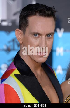 Jeremy Scott arriving on the red carpet at the MTV Video Music Awards ...