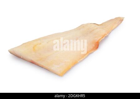 Smoked Haddock isolated on a white studio background Stock Photo - Alamy