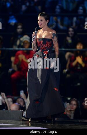 Ruby Rose during the 2015 MTV Europe Music Awards, at the Mediolanum ...