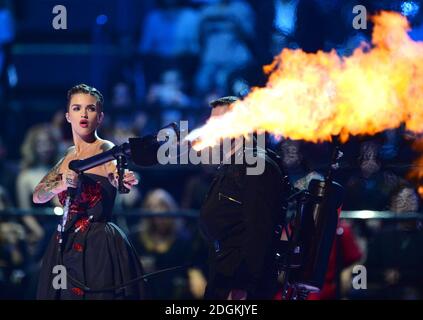 Ruby Rose during the 2015 MTV Europe Music Awards, at the Mediolanum ...
