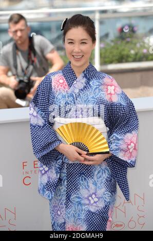 Tsutsui Mariko at a photocall for the film 'Harmonium (Fuchi Ni Tatsu ...