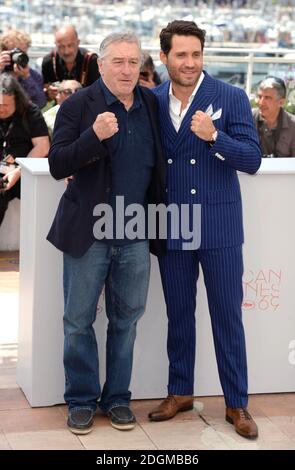 Robert De Niro and Edgar Ramirez attending the Hands of Stone photocall ...