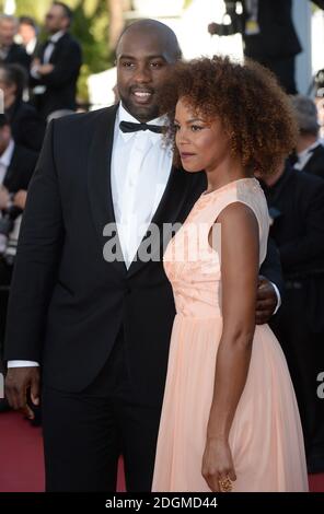 Teddy Riner and Luthna Plocus attending the Bob Marley One Love ...