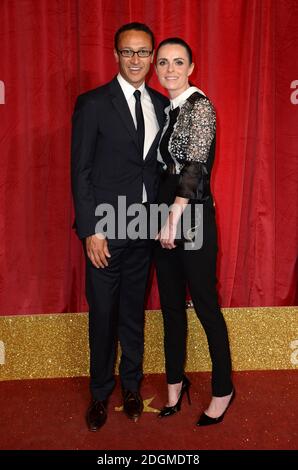 Chris Bisson and Rowena Finn attending the British Soap Awards 2016 at ...