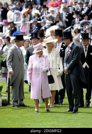 The Duke and Duchess of Edinburgh during day two of Royal Ascot at ...