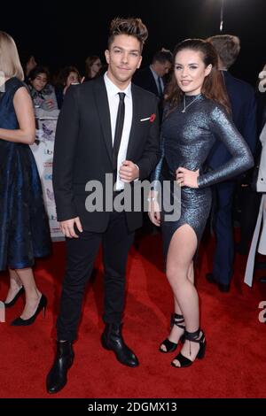 Matt Terry and Sam Lavery attending The Pride of Britain Awards 2016 ...